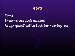 Physical examination of the head and-neck | PDF