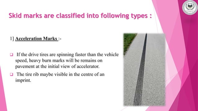 Physical Examination Of Tyre Marks | PPTX | Science