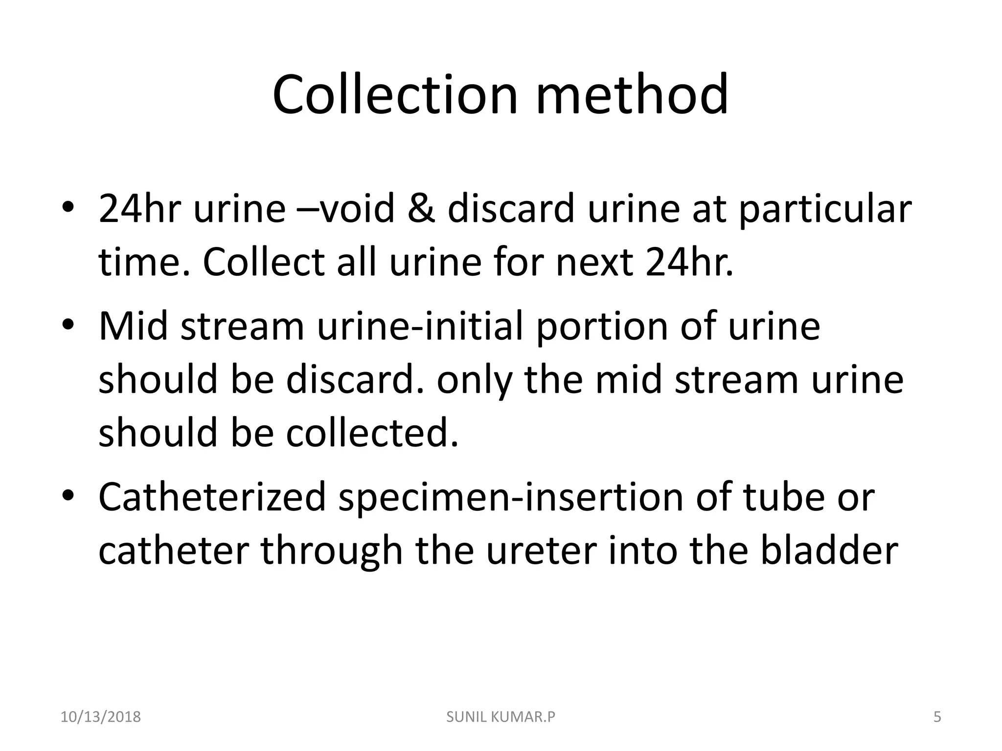 Physical examination of urine | PPTX