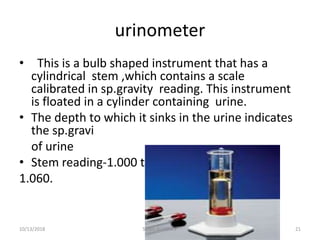 Physical examination of urine | PPTX