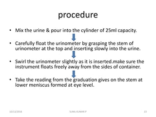 Physical examination of urine | PPTX
