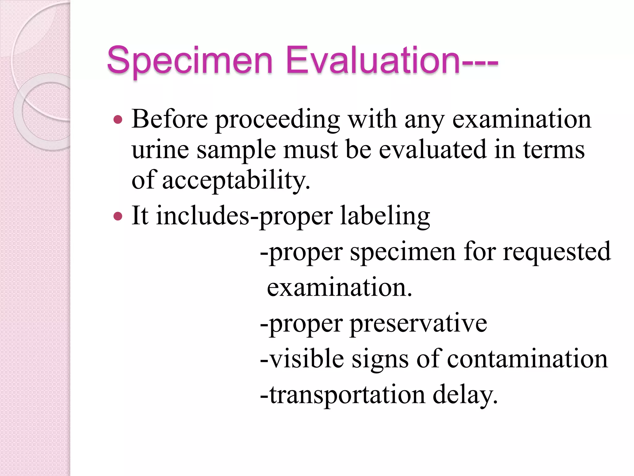 Physical examination of urine | PPTX