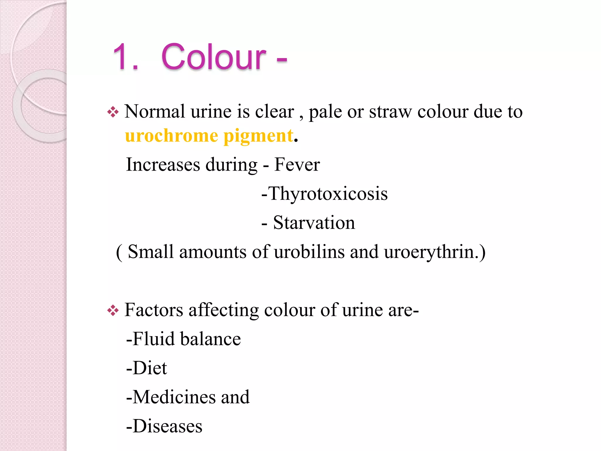 Physical examination of urine | PPTX