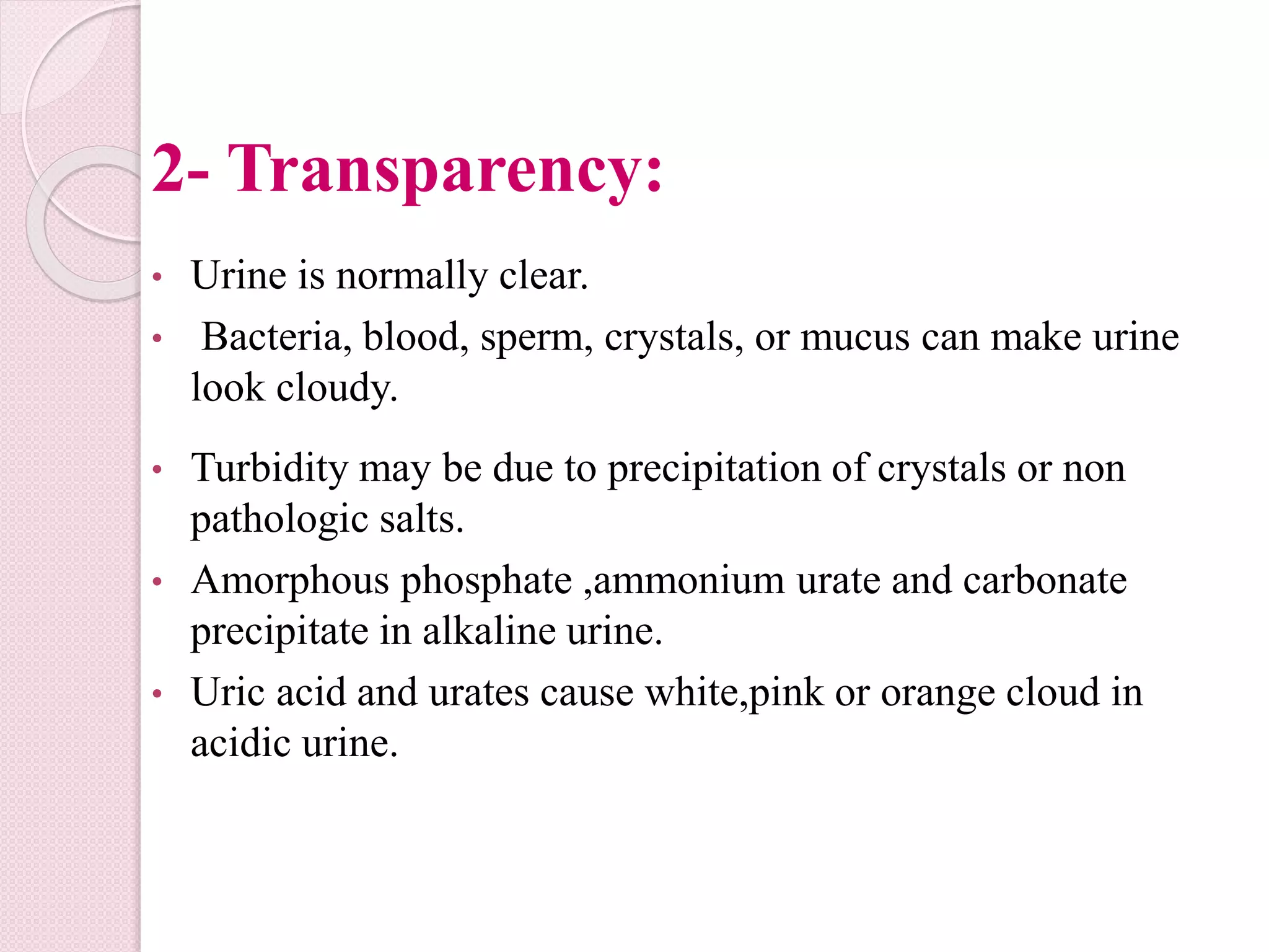 Physical examination of urine | PPTX