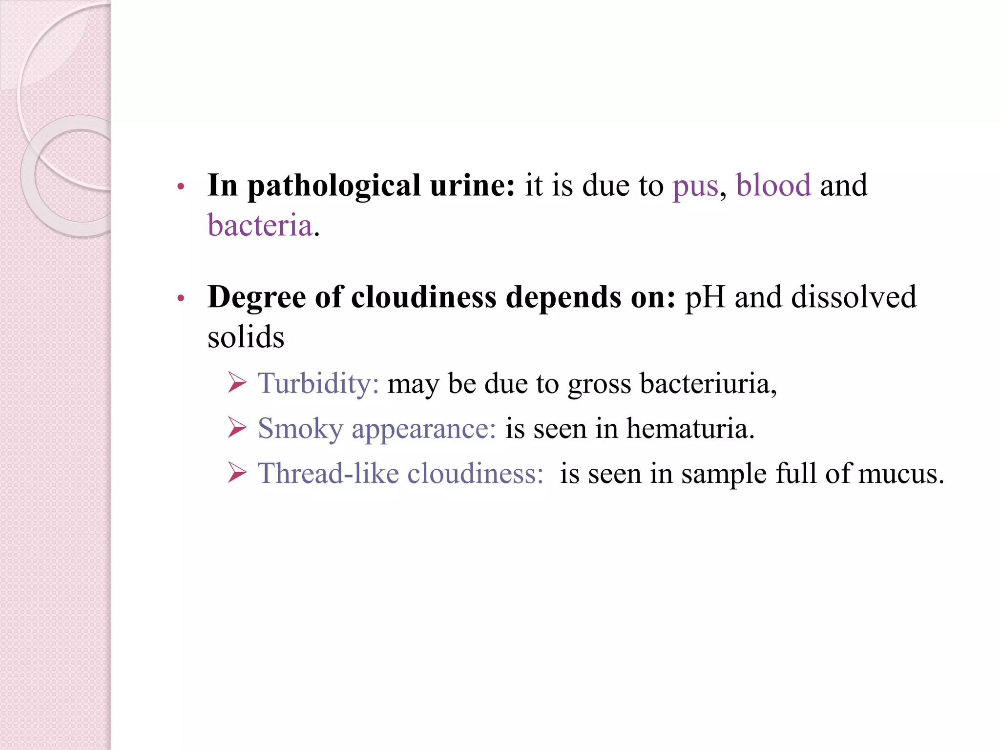 Physical examination of urine | PPTX