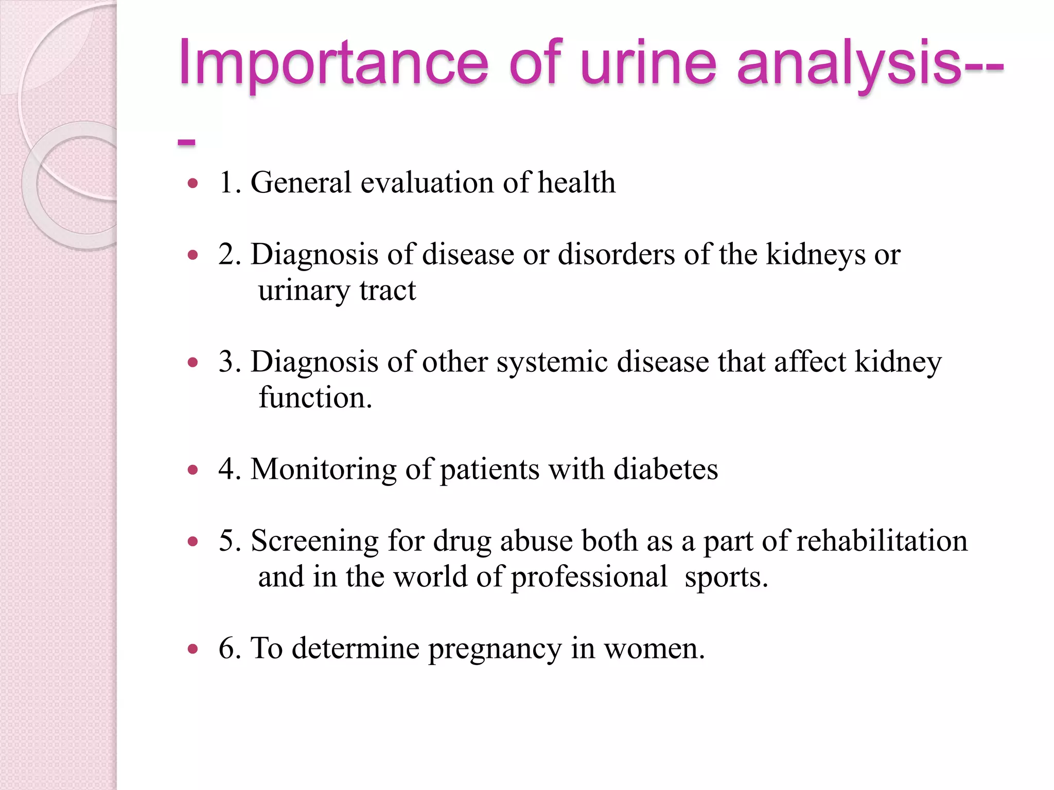 Physical examination of urine | PPTX