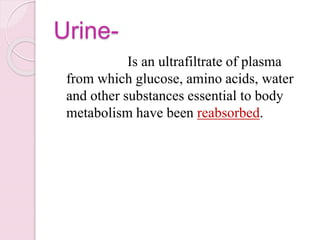 Physical examination of urine | PPTX | Chemistry | Science