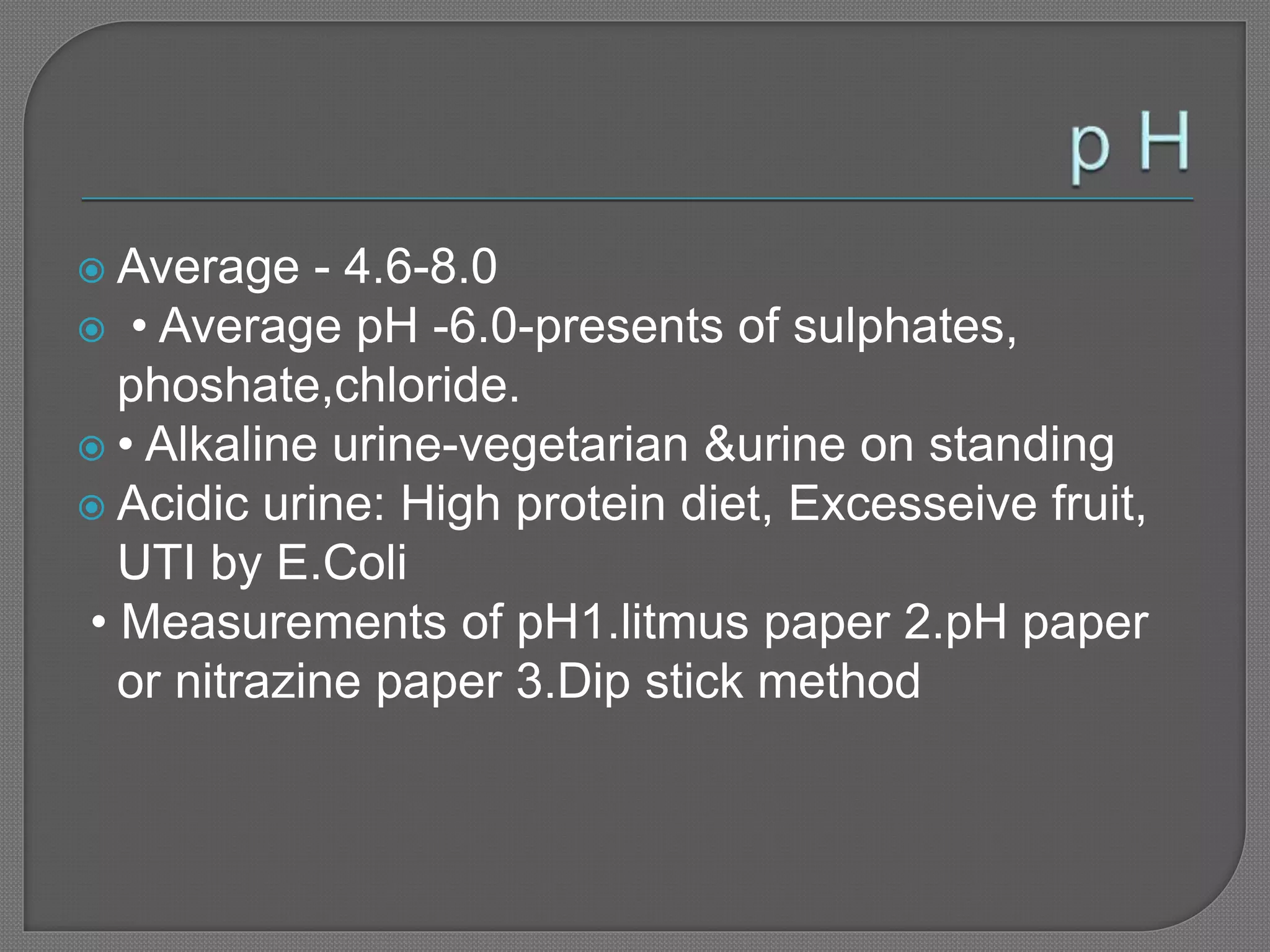 Physical examination of urine (4) | PPTX