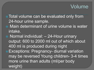 Physical examination of urine (4) | PPTX