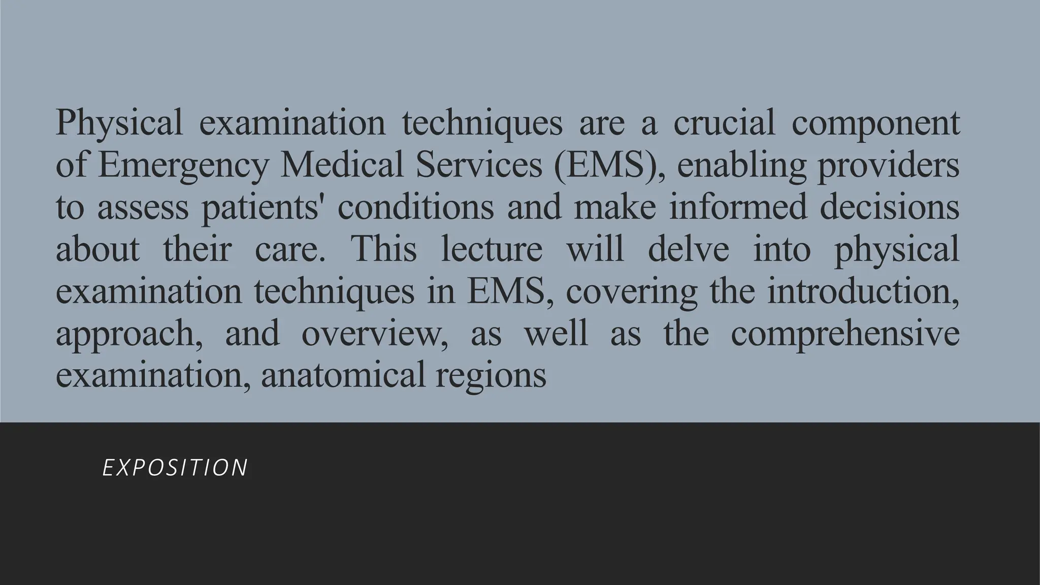 Physical Examination Techniques 010931 Pptx