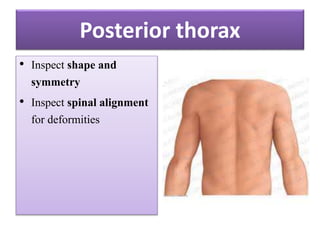 Physical examination thorax and lungs | PPTX