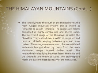 Physical features of india | PPTX