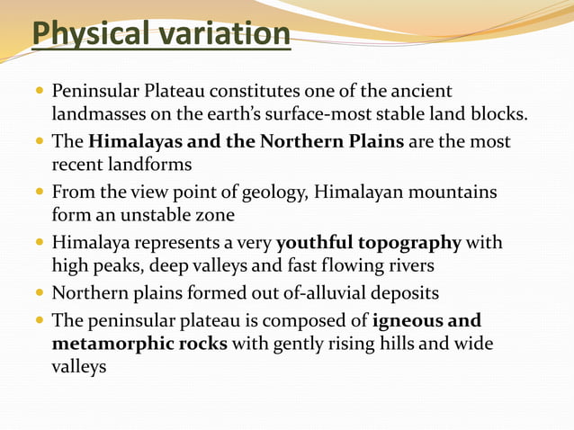 Physical features -Grade 9 | PPTX