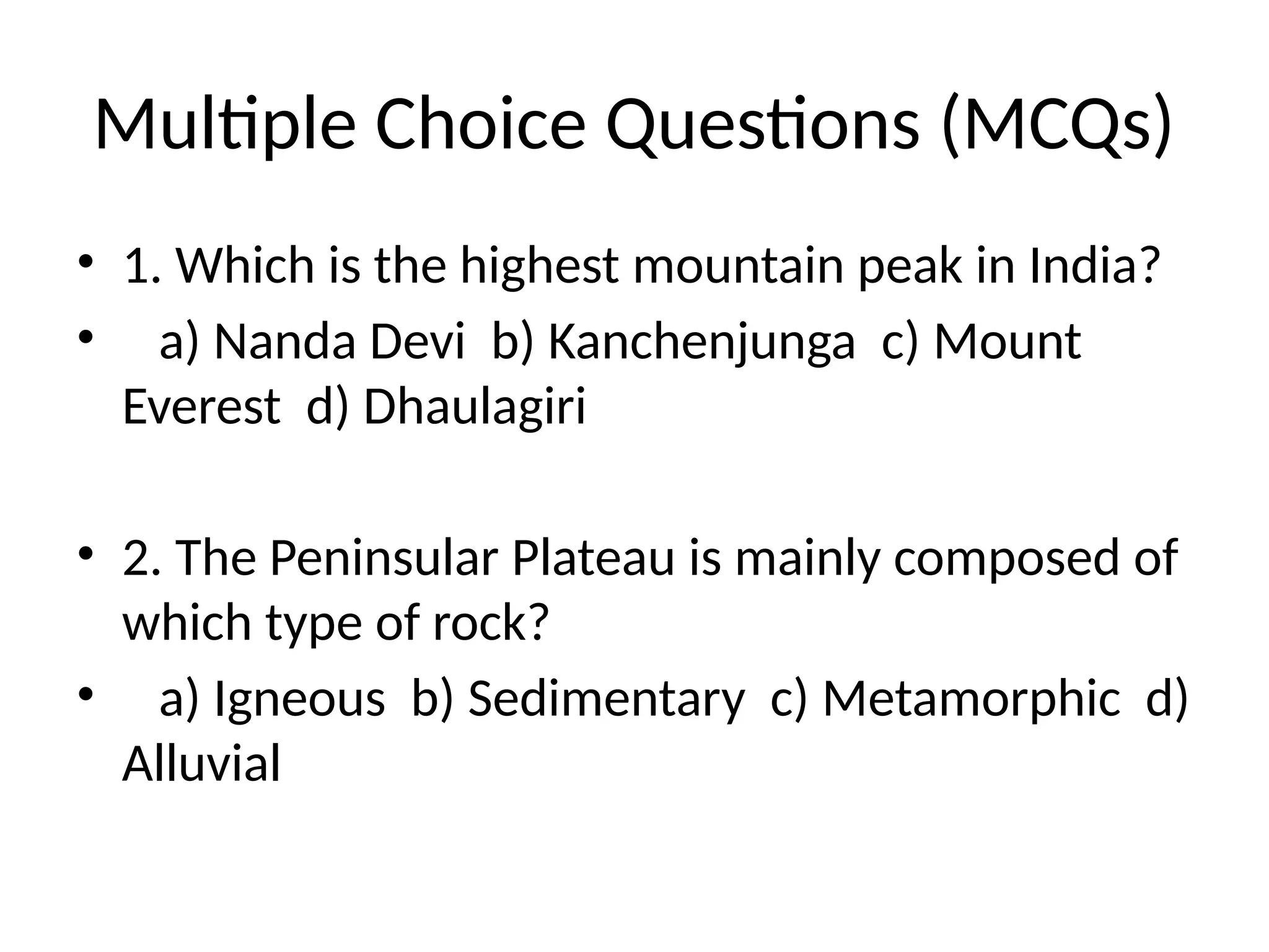 Physical_Features_MCQs_30.pptxhxhxyxyxgxhchcuycucycyc | PPTX