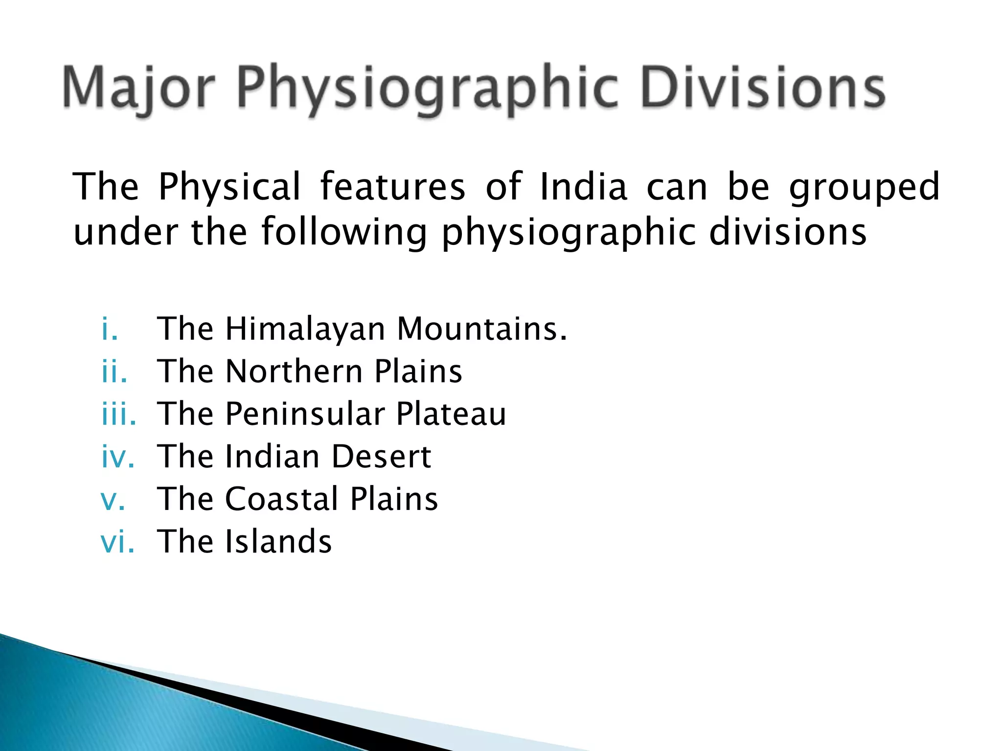 Physical features of india | PPTX