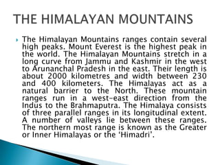 Physical features of india | PPTX