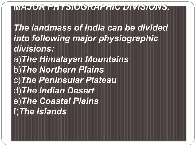 Physical features of india | PPTX