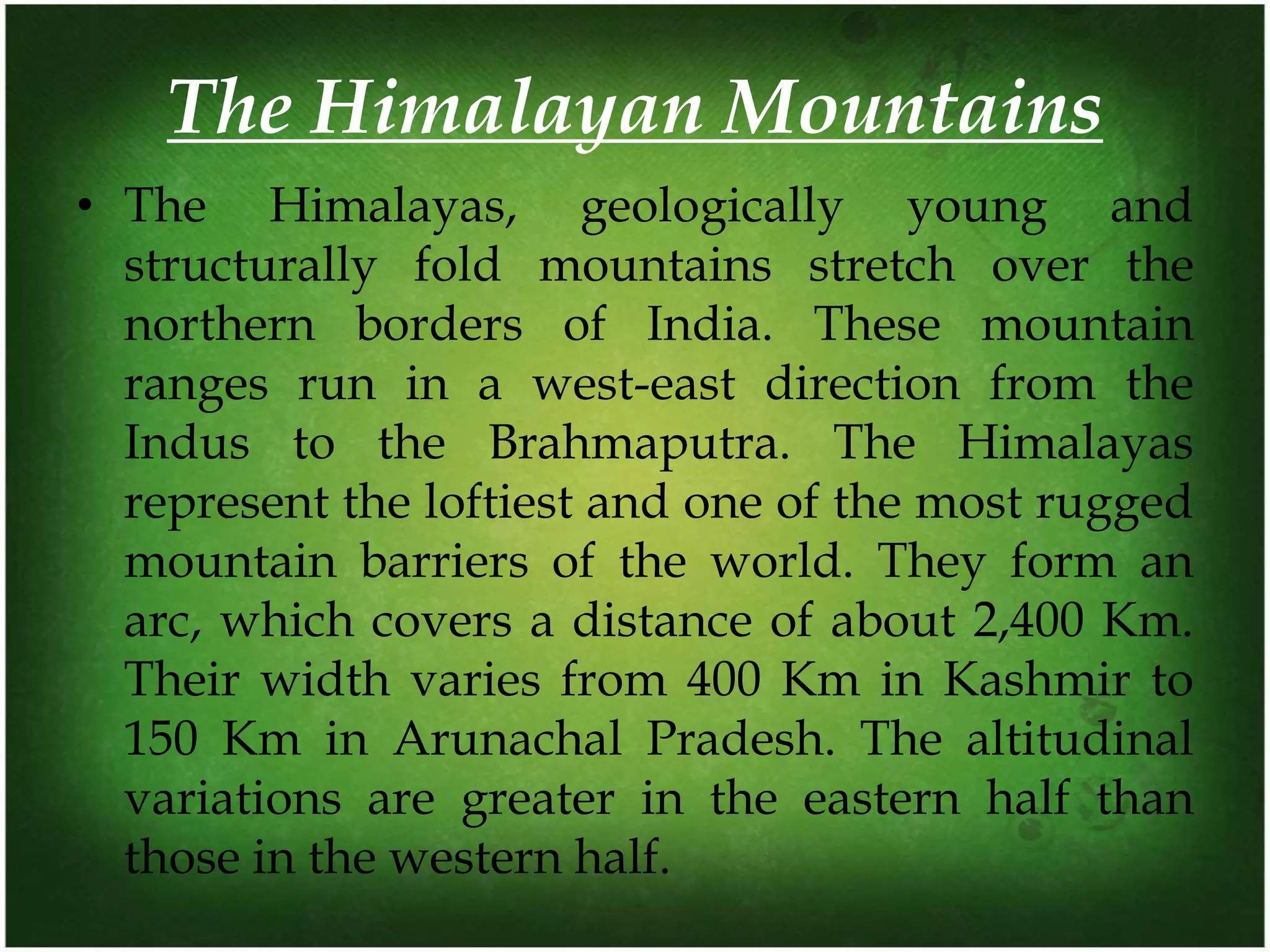 Physical features of india | PPTX