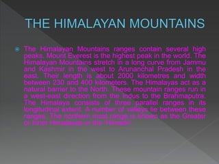 Physical features of india | PPTX