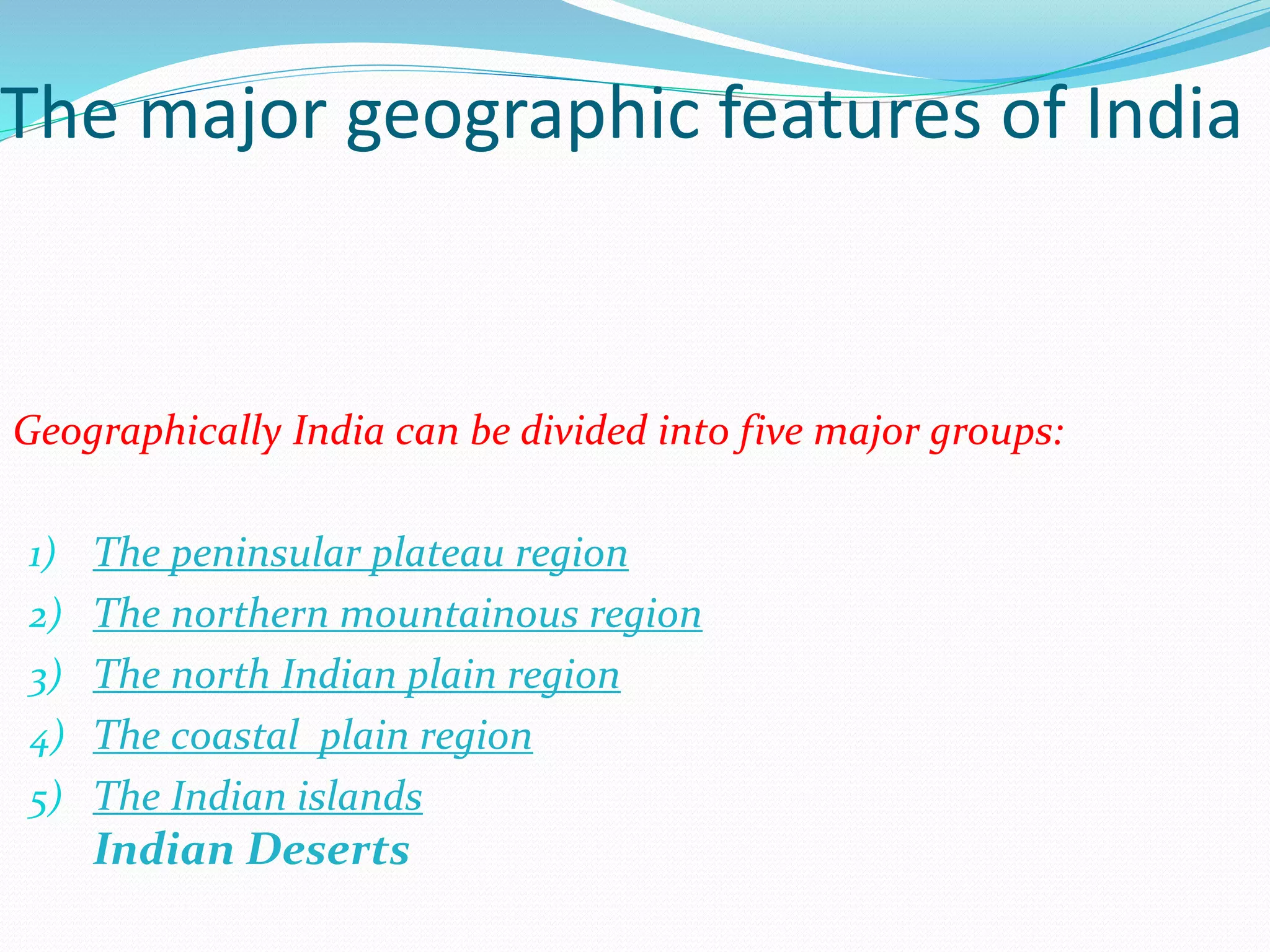 Physical features of india | PPT