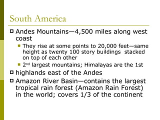 Physical Features Of Latin America | PPT