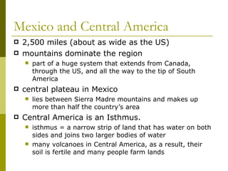 Physical Features Of Latin America | PPT