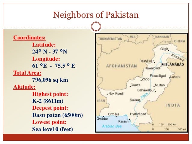 Physical features of pakistan