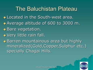 Physical features of pakistan | PPTX