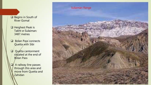 Physical features of pakistan | PPTX