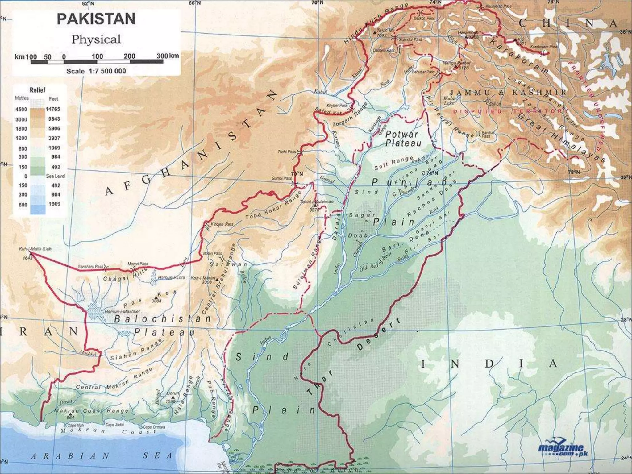 Physical Features of Pakistan | PPTX