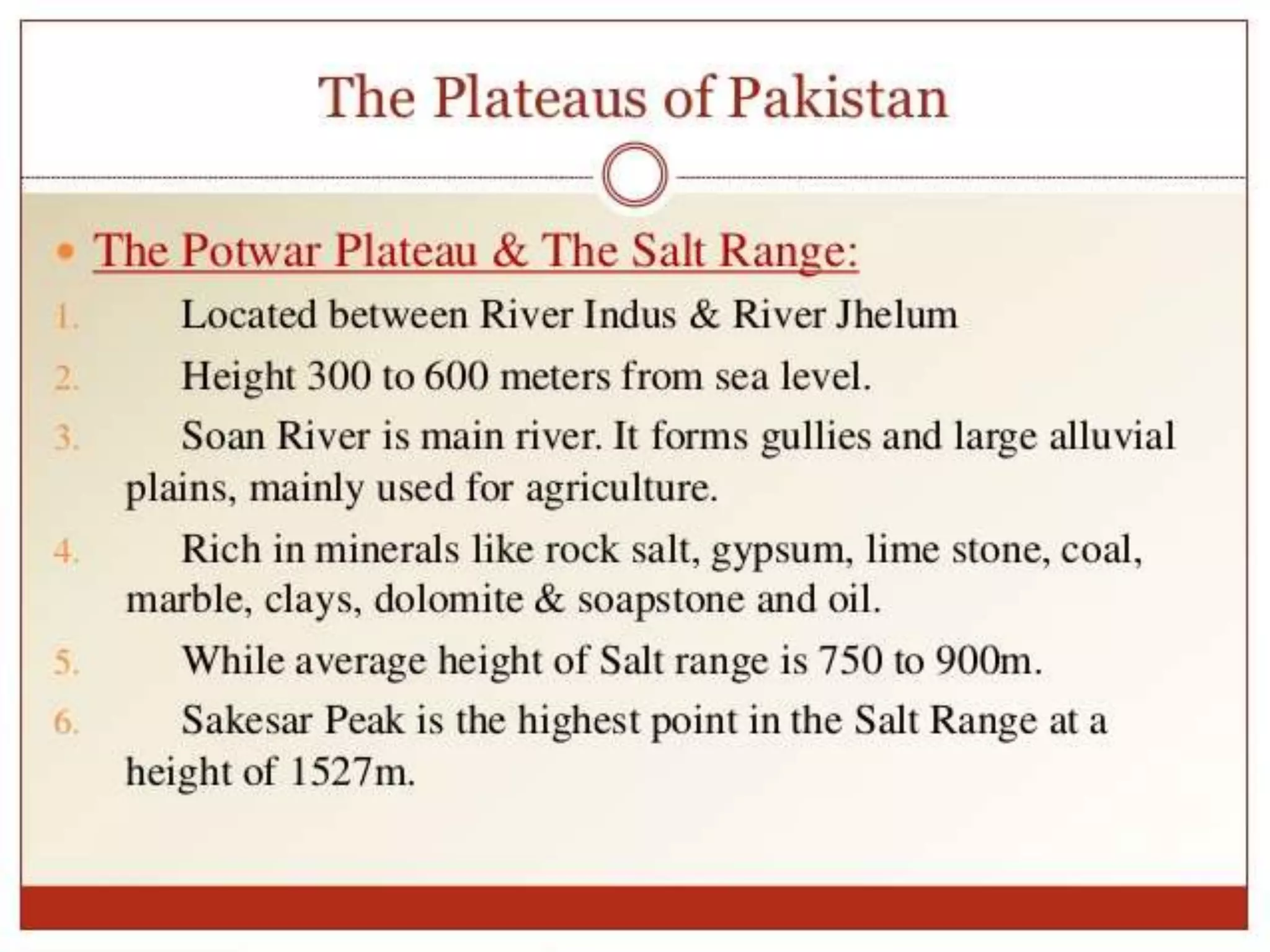 Physical Features of Pakistan | PPT