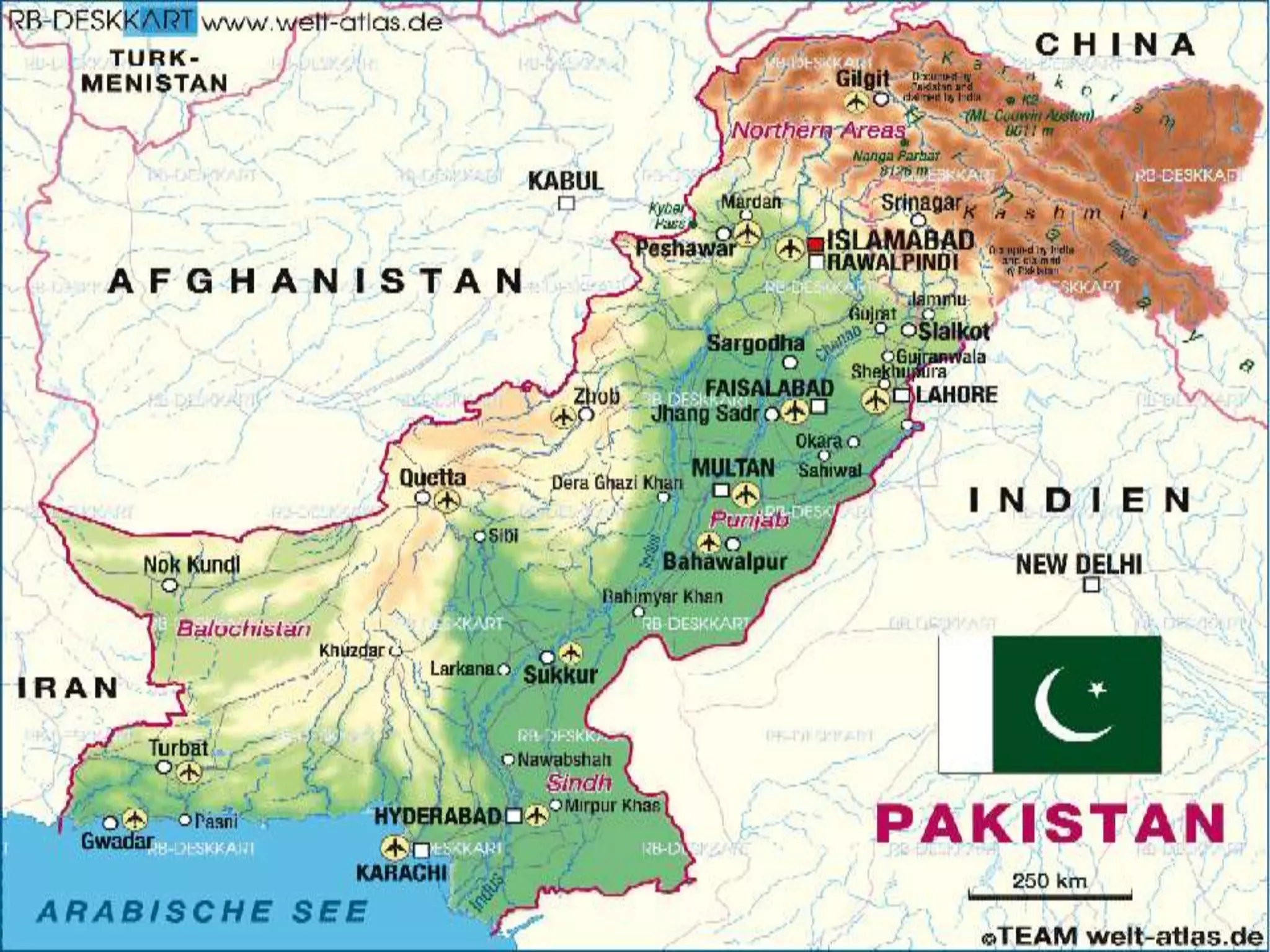 Physical Features of Pakistan | PPTX