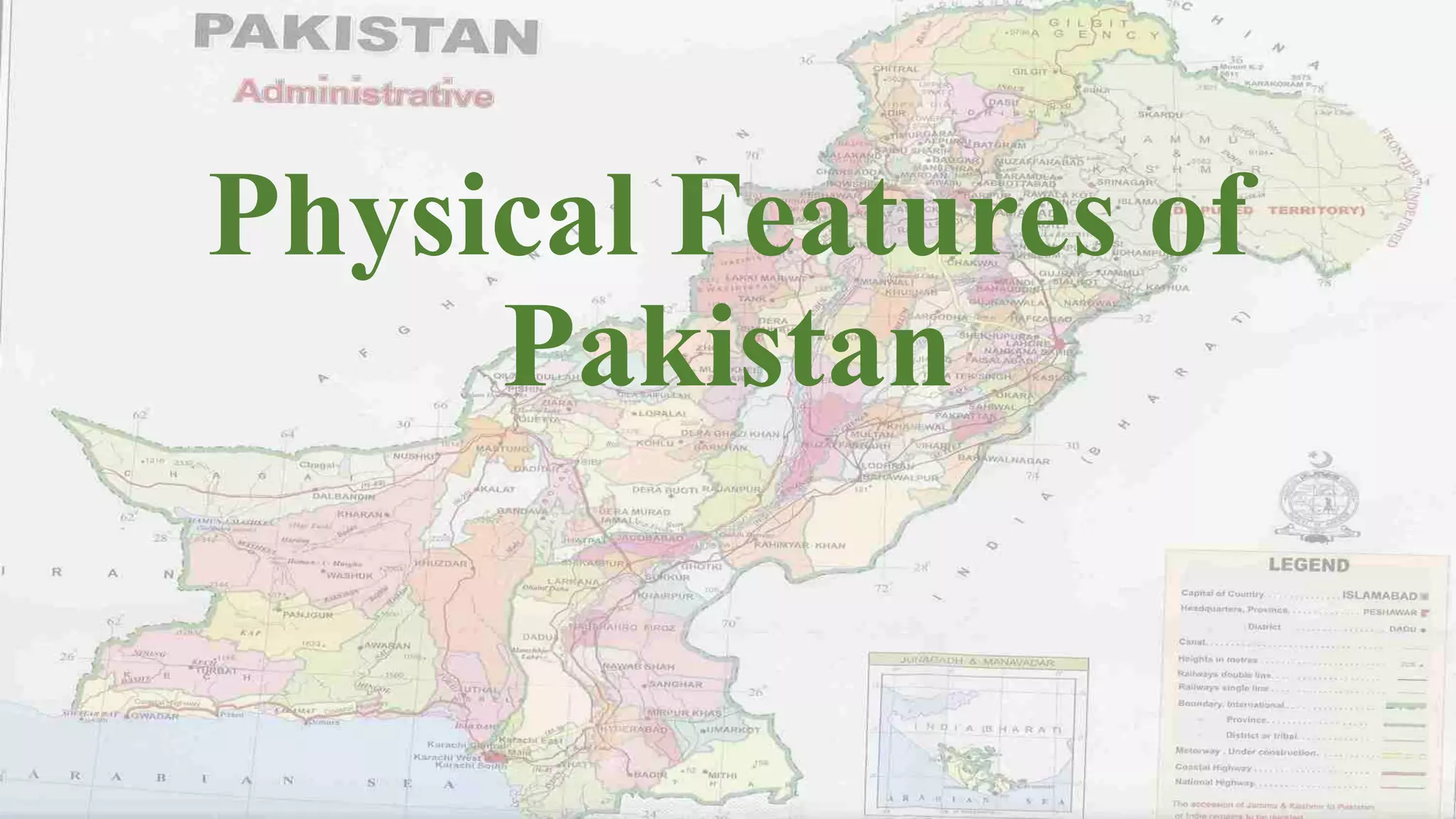 Physical features of pakistan | PPTX