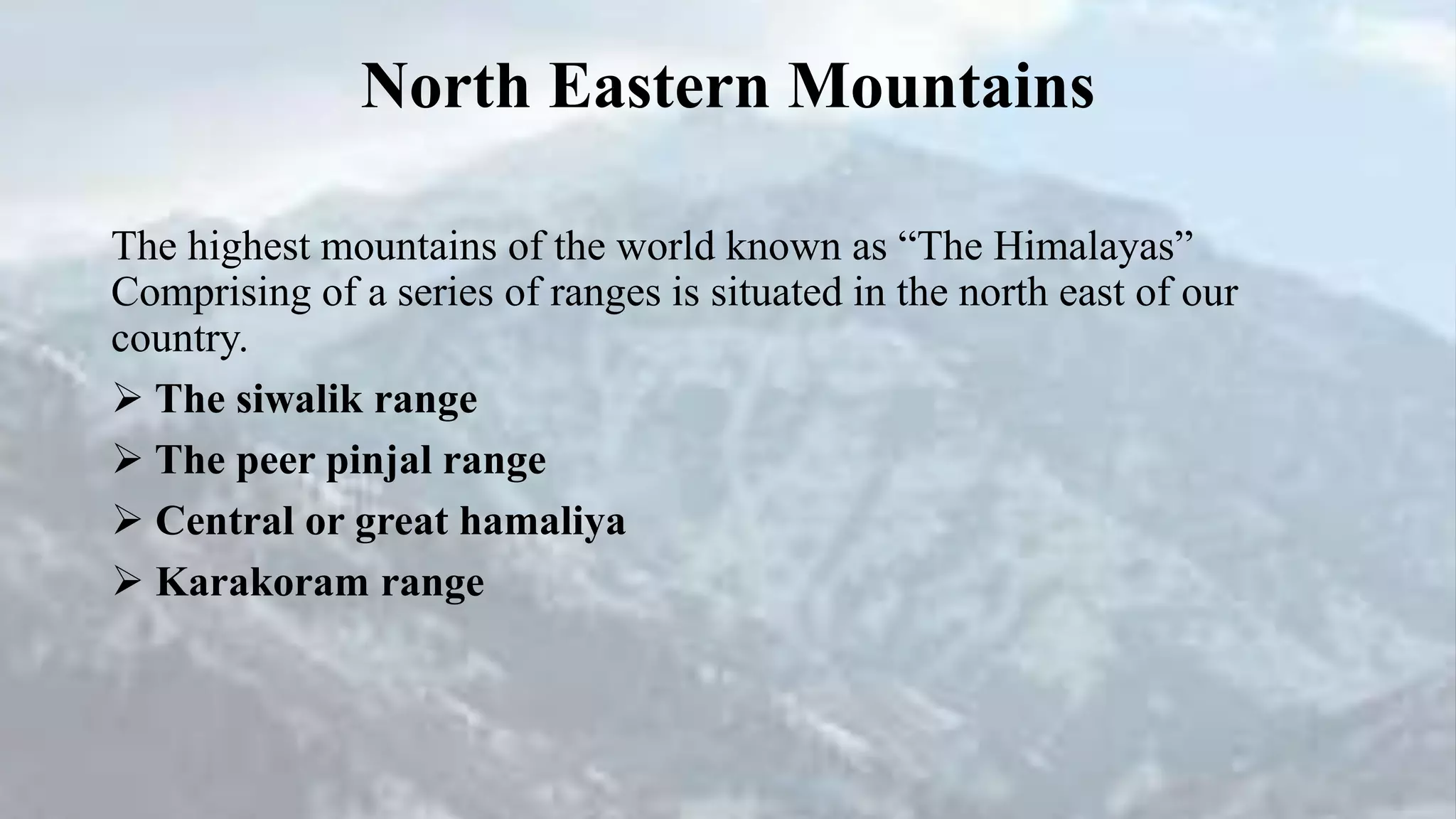 Physical features of pakistan | PPTX