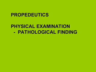 physical finding.ppt medicine schoollllll | PPT