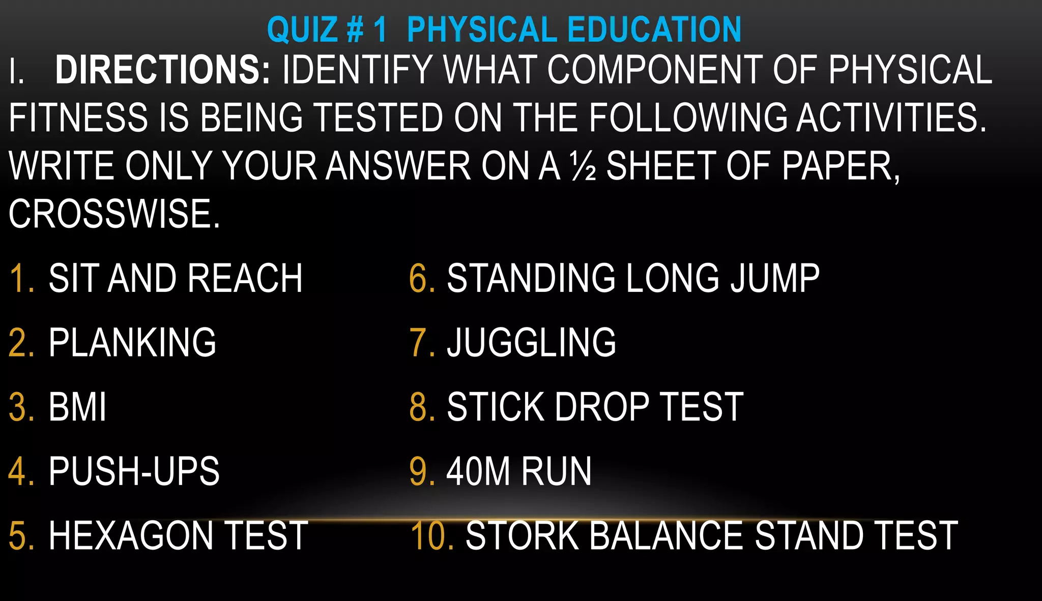 COMPONENTS OF PHYSICAL FITNESS | PPTX