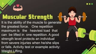 Physical Fitness Components.pptx | Fitness and Exercise | Healthy Living