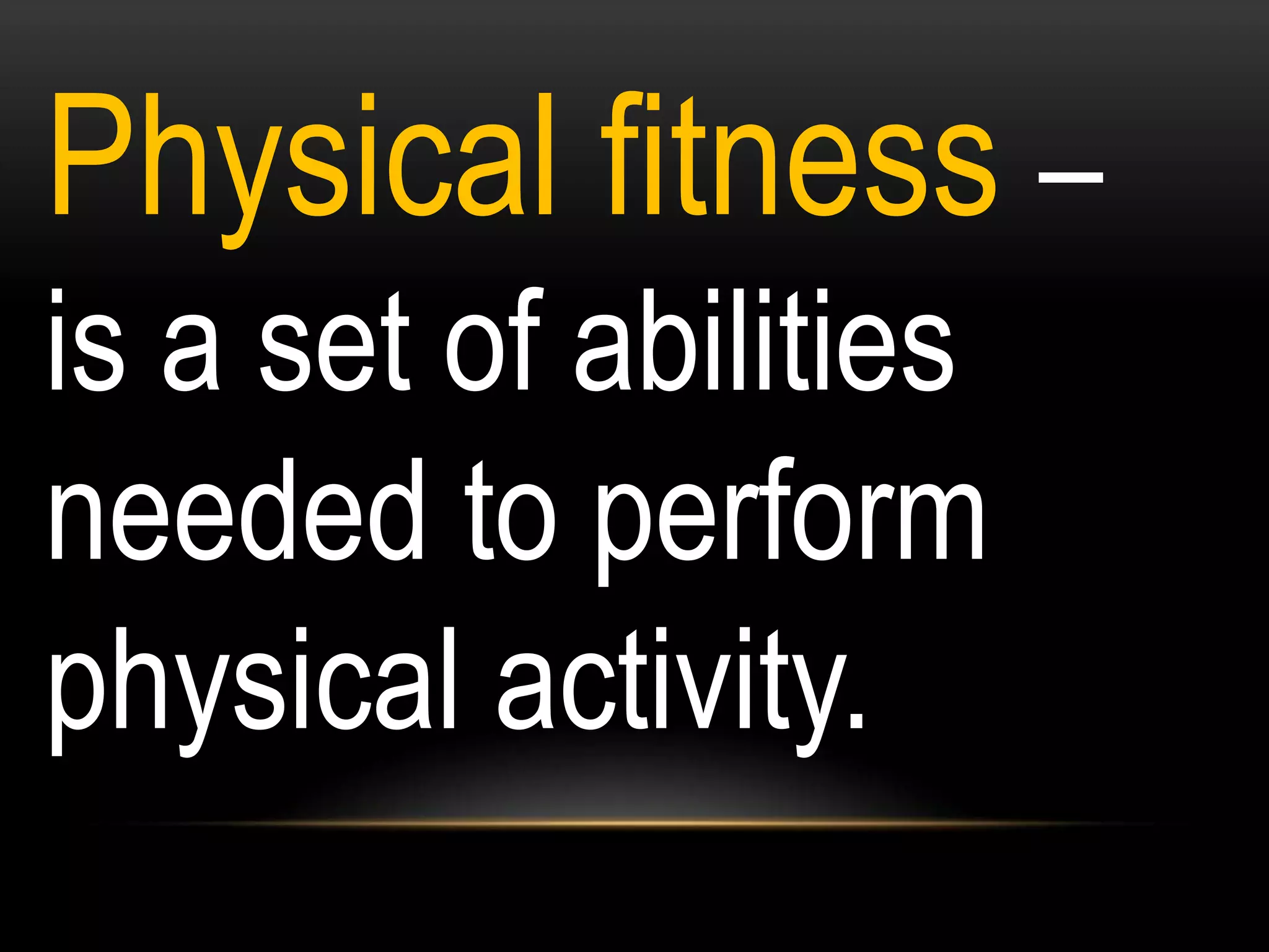 Physical fitness components Grade 7 Physical Education Quarter 1 | PPTX ...