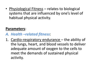 Physical fitness illustrated | PPTX