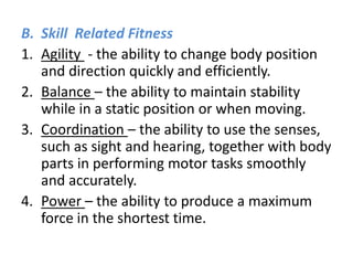 Physical fitness illustrated | PPT