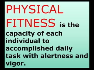 Physical fitness stt | PPT