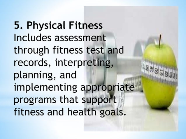 Physical Fitness Test Lecture