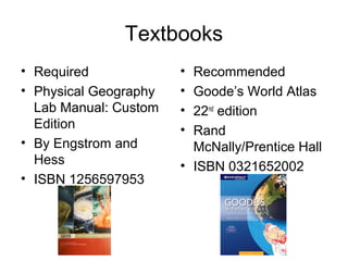 Physical geography lab su 2014 intro | PPT