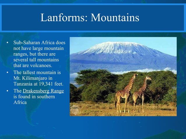 Physical geography of africa i | PPT