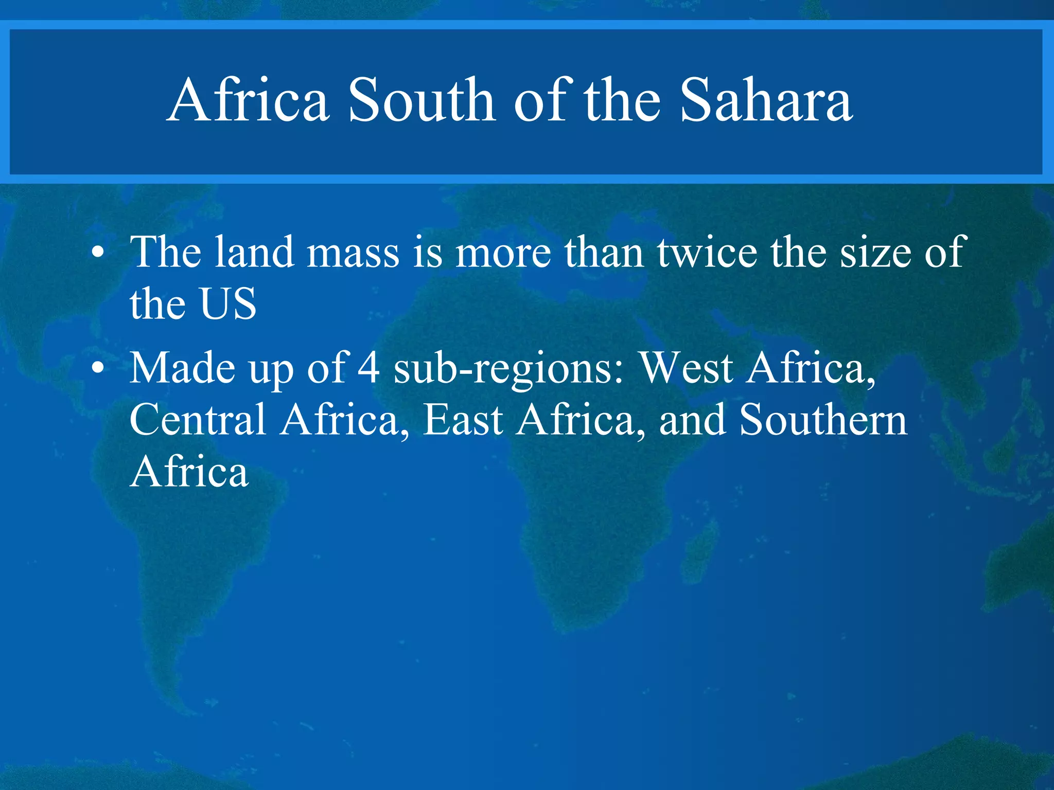 Physical geography of africa i | PPT