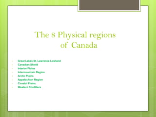 Physical geography of canada | PPTX