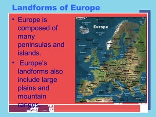 Europe Landforms