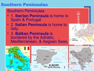 Europe Peninsulas