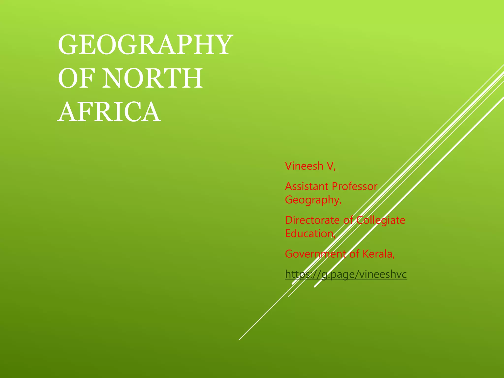 Geography of Africa and the middle east | PPT