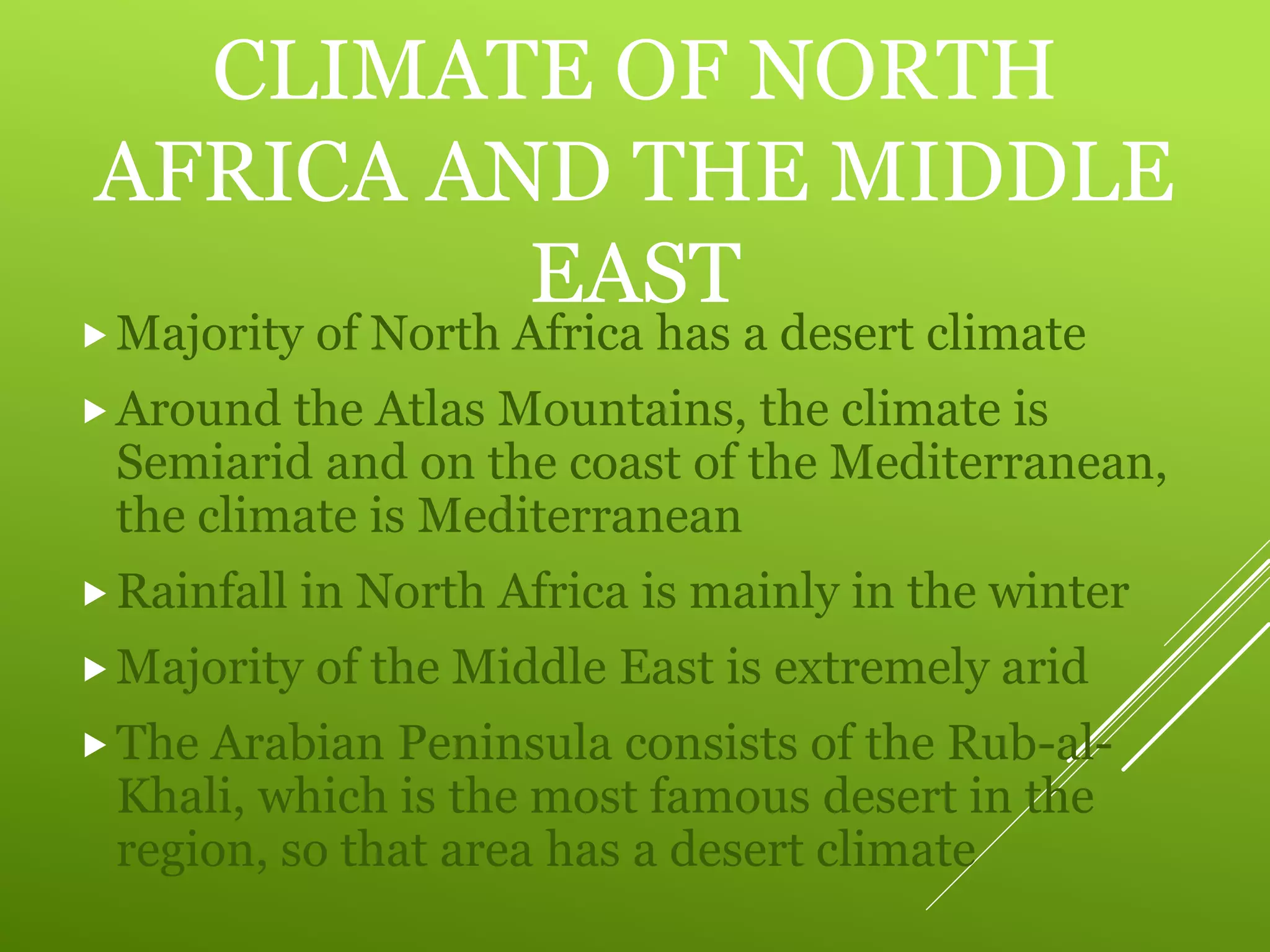 Geography of Africa and the middle east | PPT